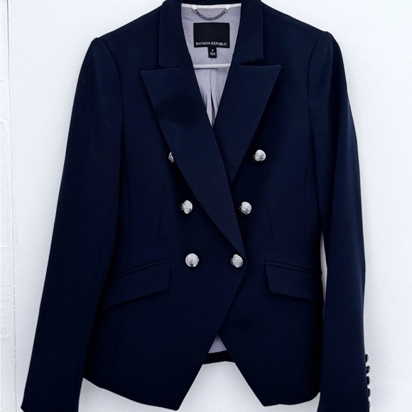 Banana Republic | Jackets & Coats | Banana Republic Blazer Womens Navy ...